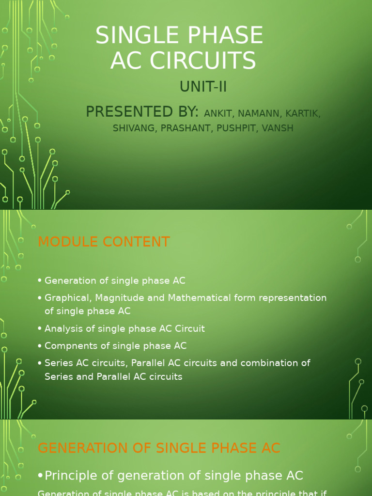 Single Phase Ac Circuit (3) | PDF | Electrical Network | Capacitor