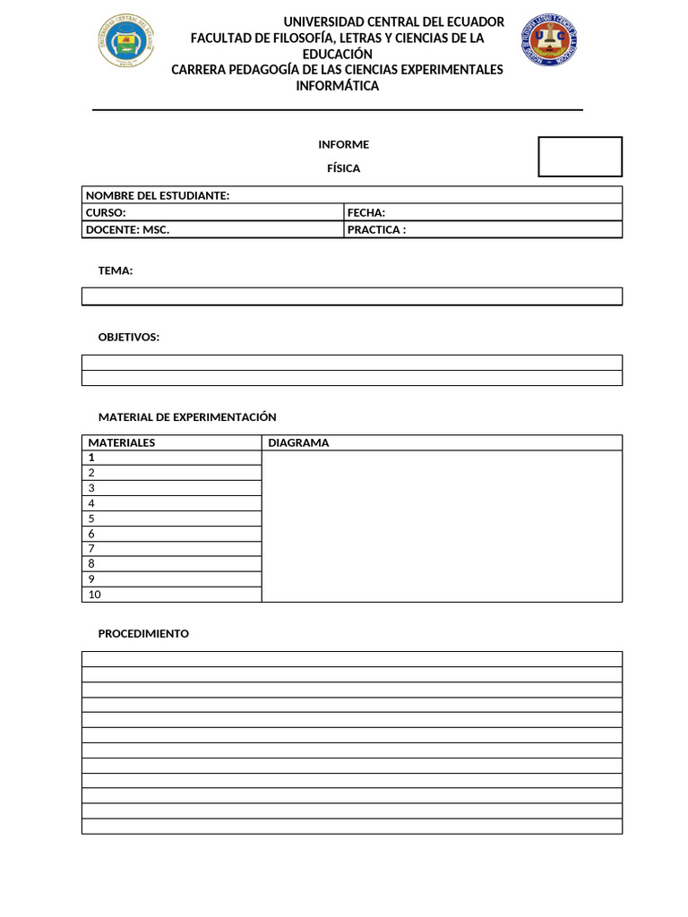 Formato Lab Física | PDF