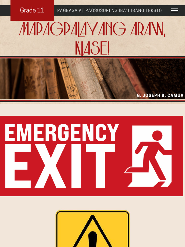 PAGPAG Week 1 Tekstong Impormatibo | PDF