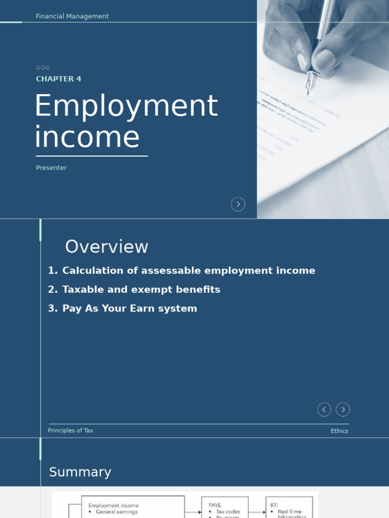 PoT C4 Employment Income | PDF | Taxes | Employment