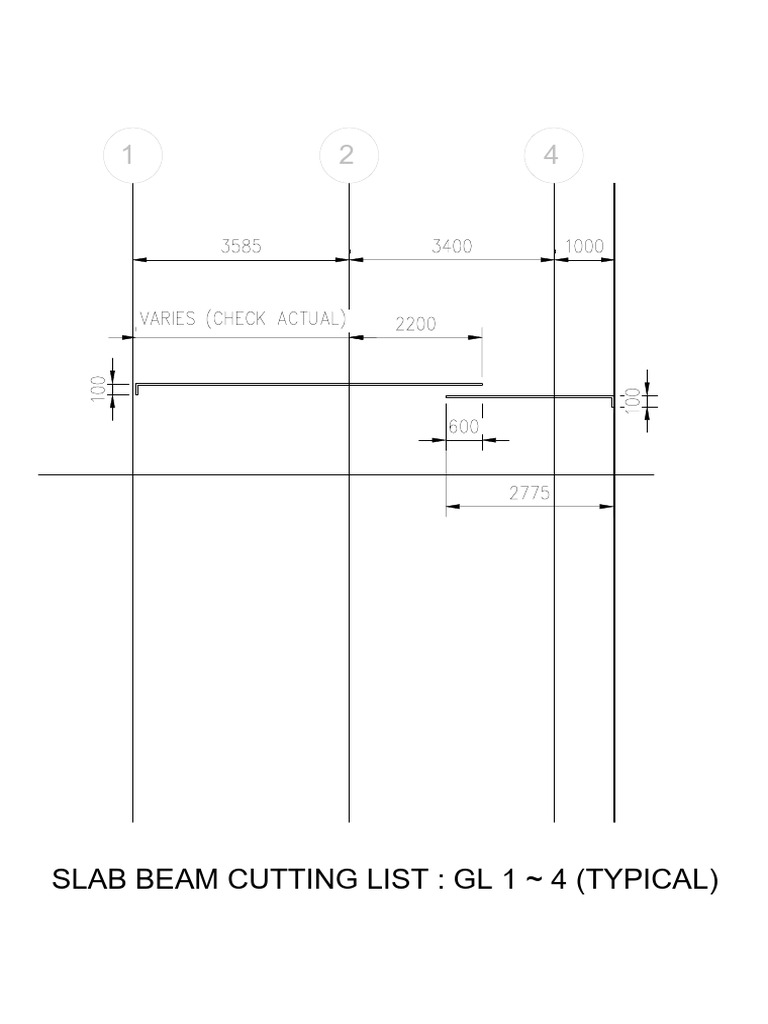 Slab Cutting List - GL 1 4 | PDF