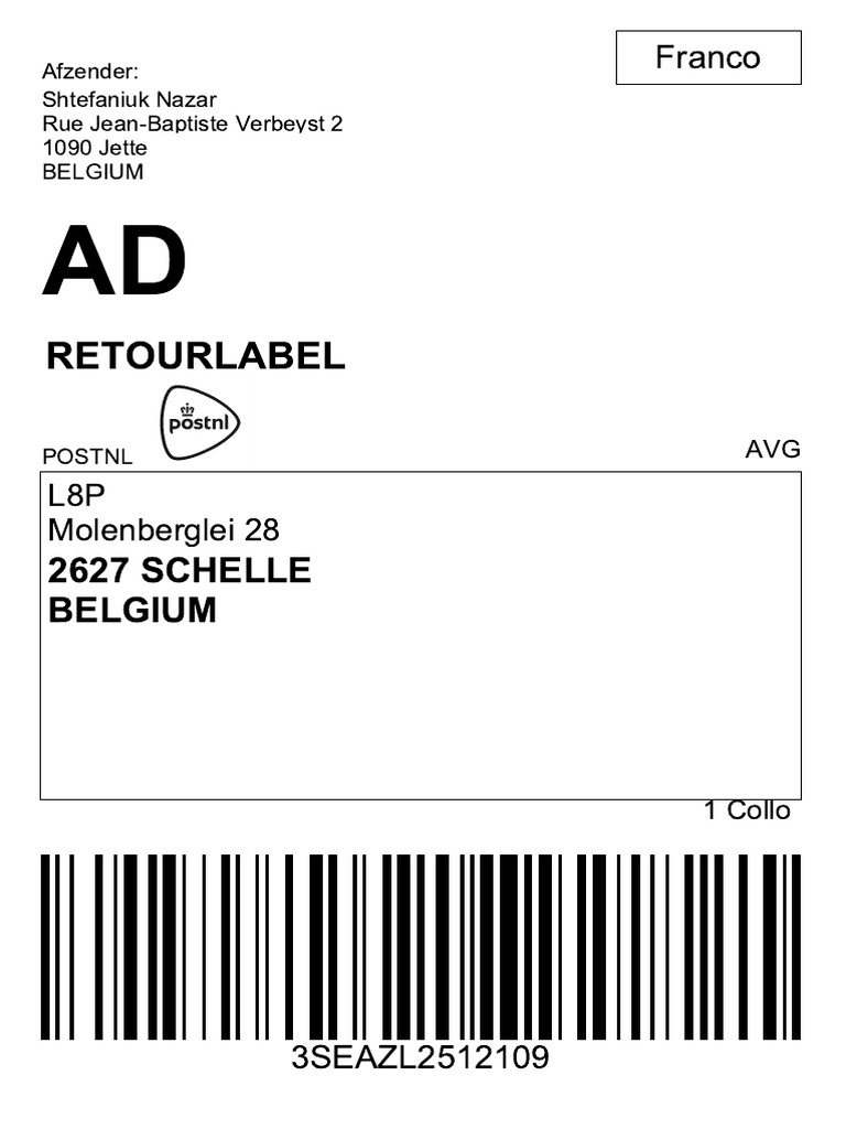 Retour Label | PDF