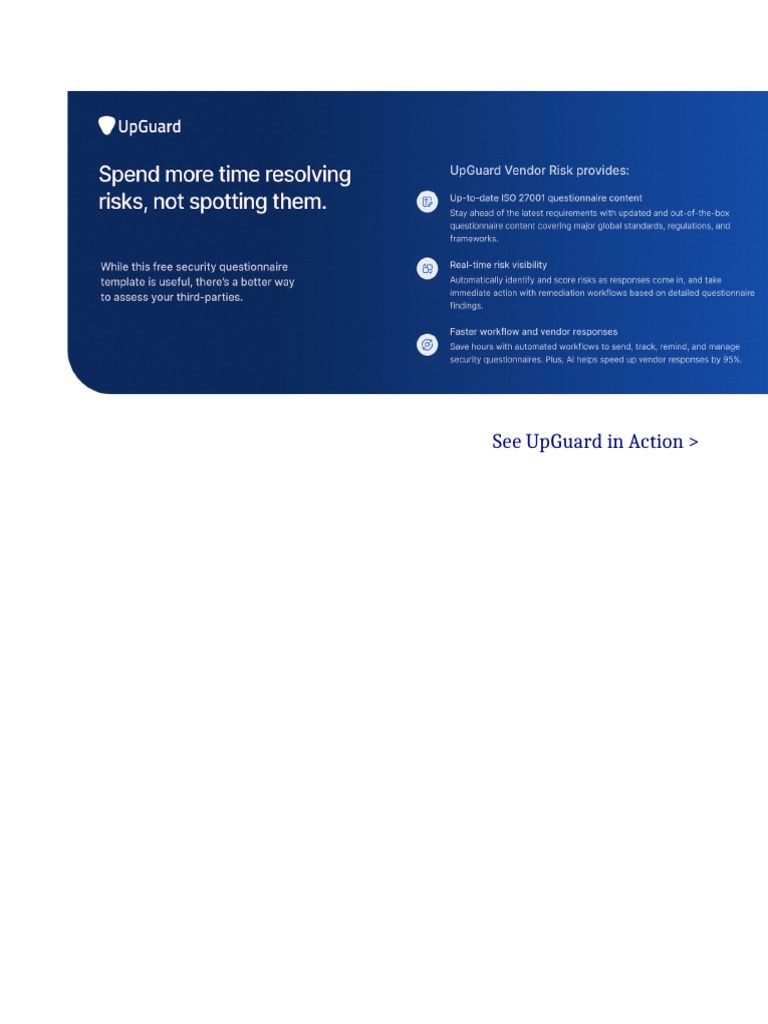 Template - ISO 27001 - 2022 - Questionnaire | PDF | Information ...