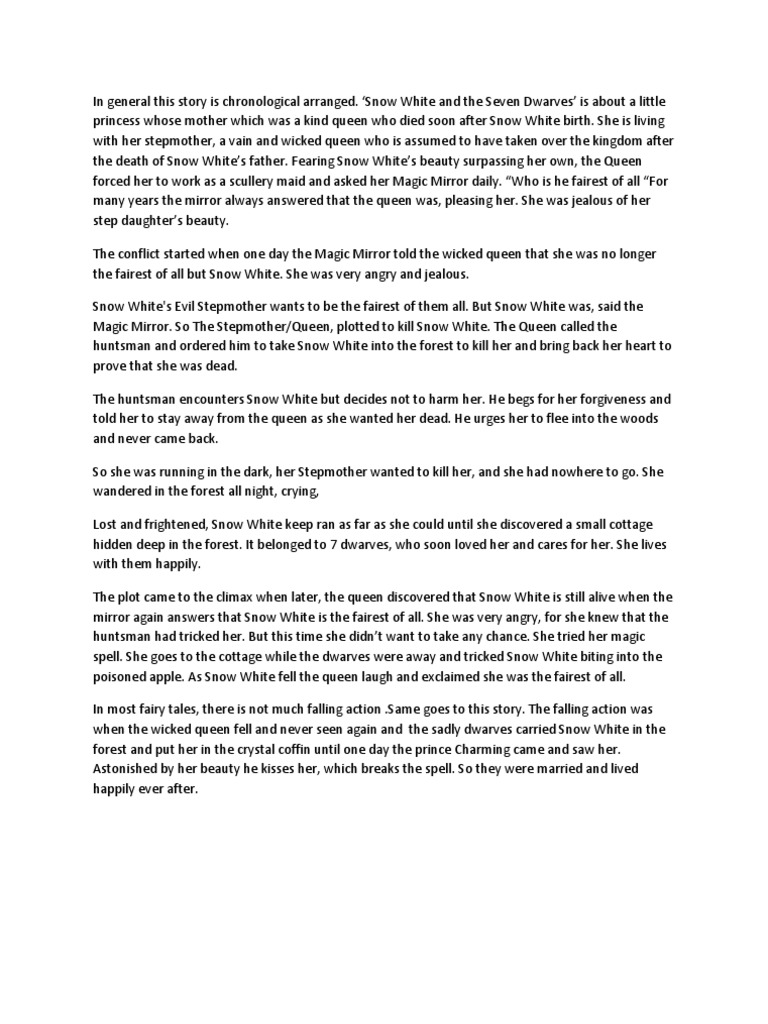 Story Of Snow White Summary