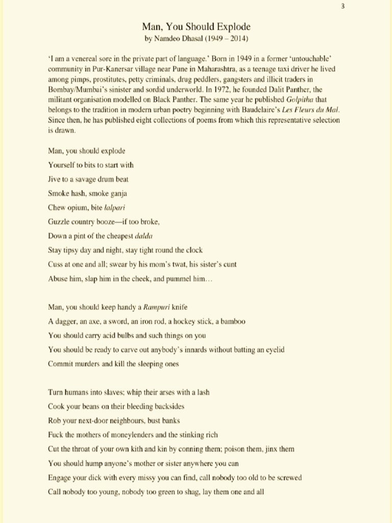 Man You Should Explode | PDF