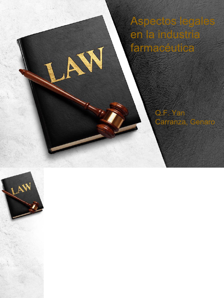 Aspectos Legales en La Industria Farmaceutica | PDF | Farmacéutico ...