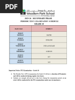Year 9 Cambridge Checkpoint Timetable 2025 | PDF