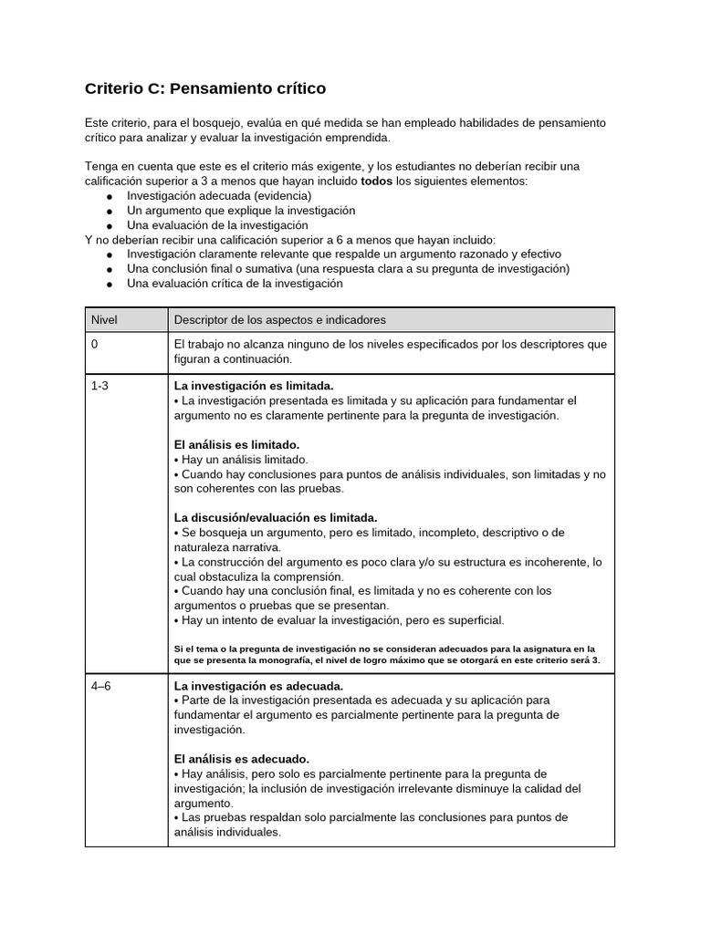 Copia de EE Outline - Task Specific Clarification | PDF | Pensamiento ...
