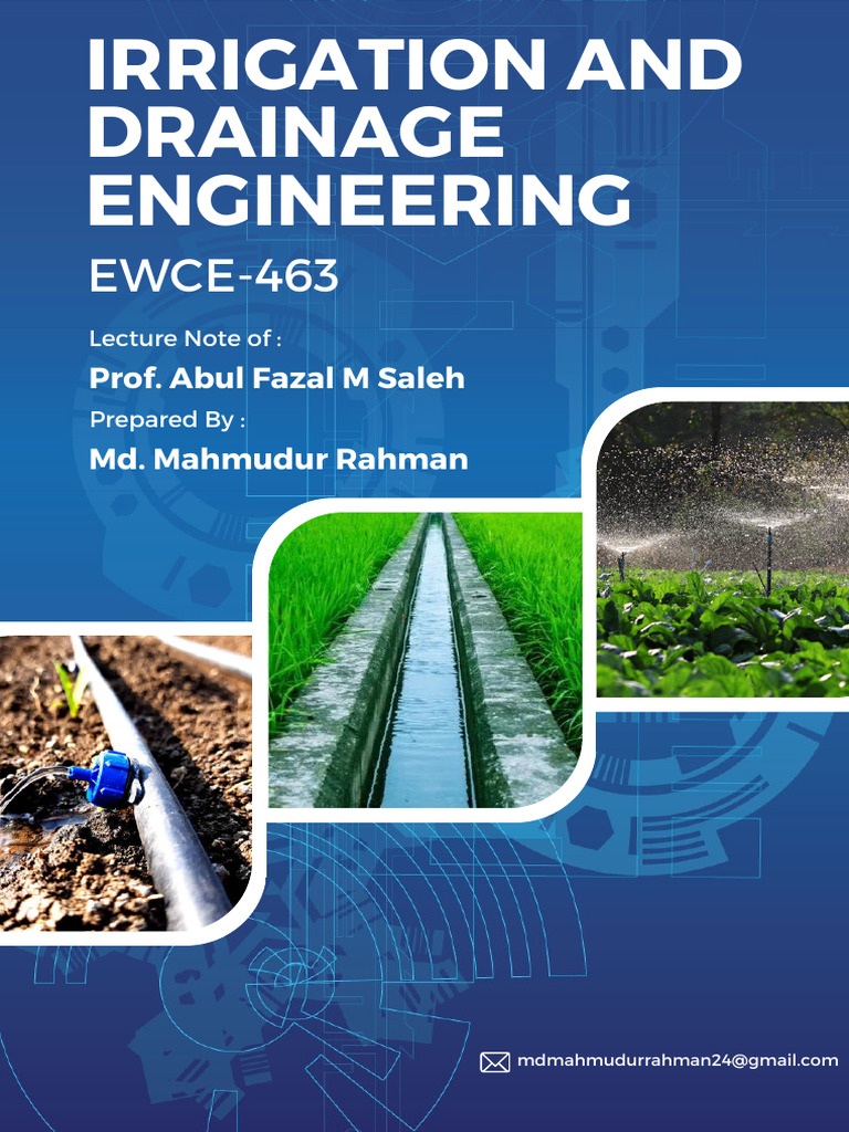 Irrigation Note | PDF | Irrigation | Mathematics