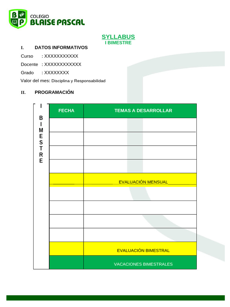 Sillabus BP - 2024 | PDF