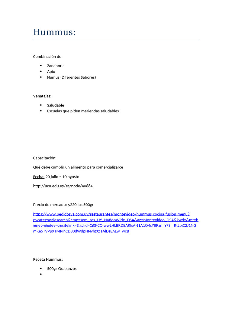 Hummus | PDF