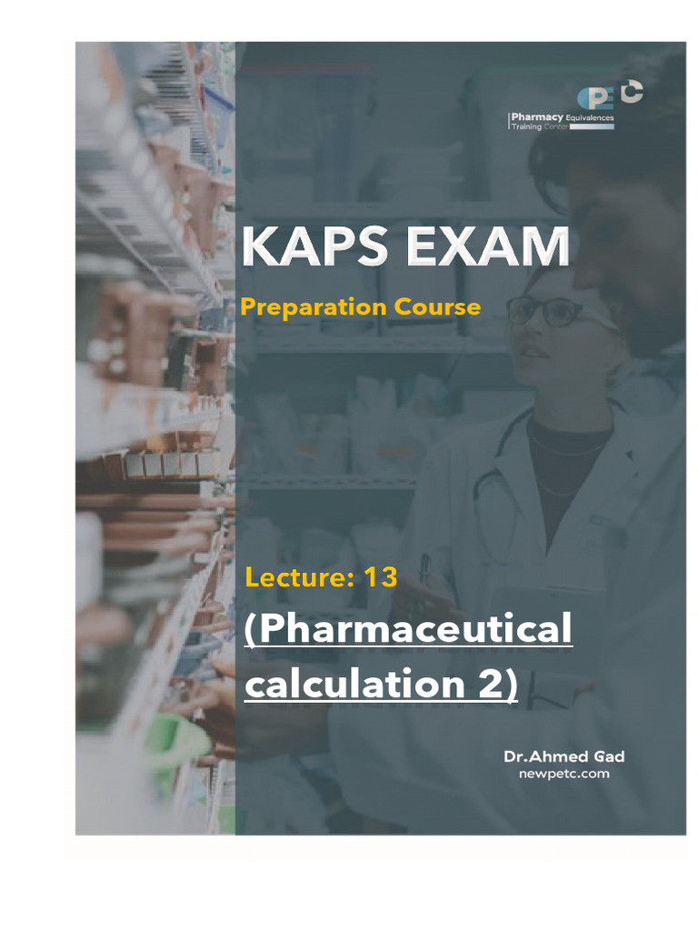 pharmaceutical-calculation-2 | PDF
