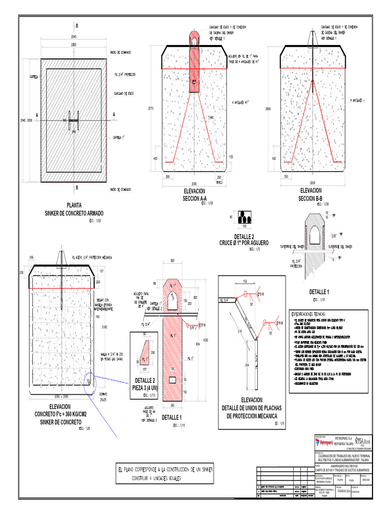 SINKER DE CONCRETO TALARA_Rev.B-Layout1 | PDF