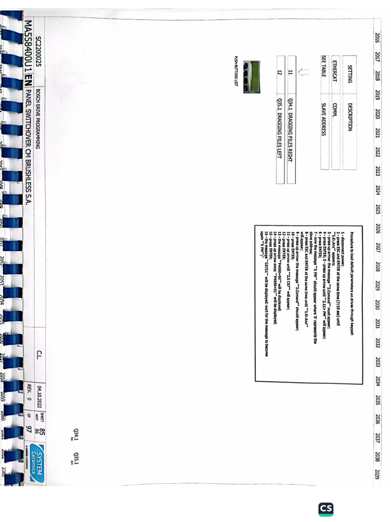 New System Packing Servo Parameter | PDF