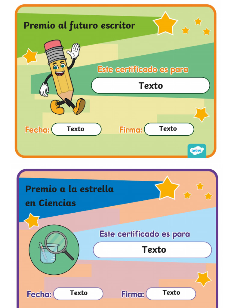 Es T 1714476563 Diplomas Editables Premios de Fin de Curso - Ver - 2 | PDF