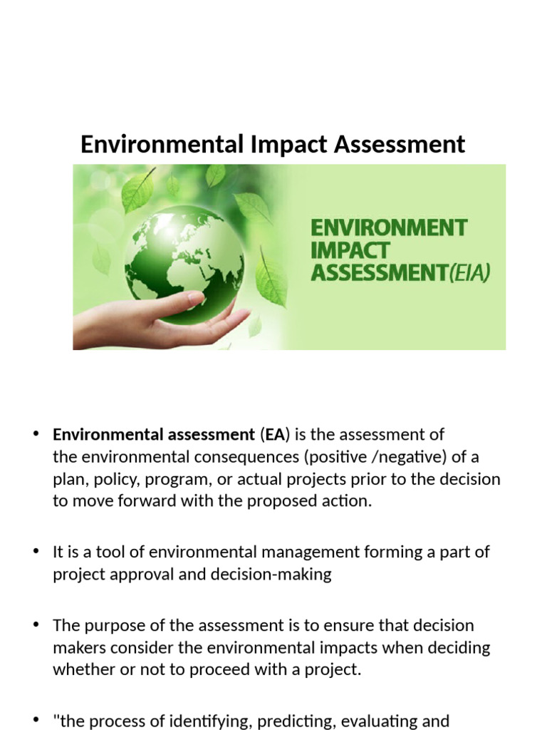 Environmental Impact Assesment | PDF | Environmental Impact Assessment | Life Cycle Assessment