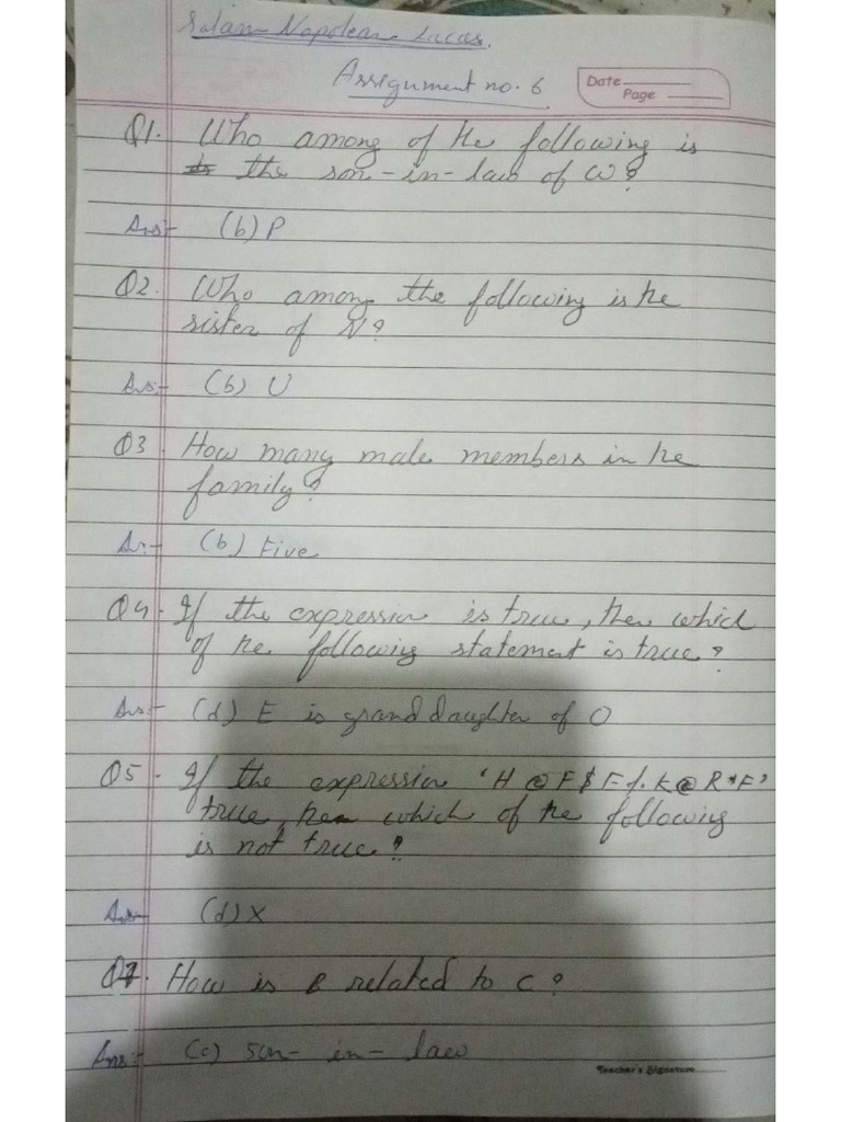 Assignment 6, Employability Skill, Salam Napolean Lucas | PDF