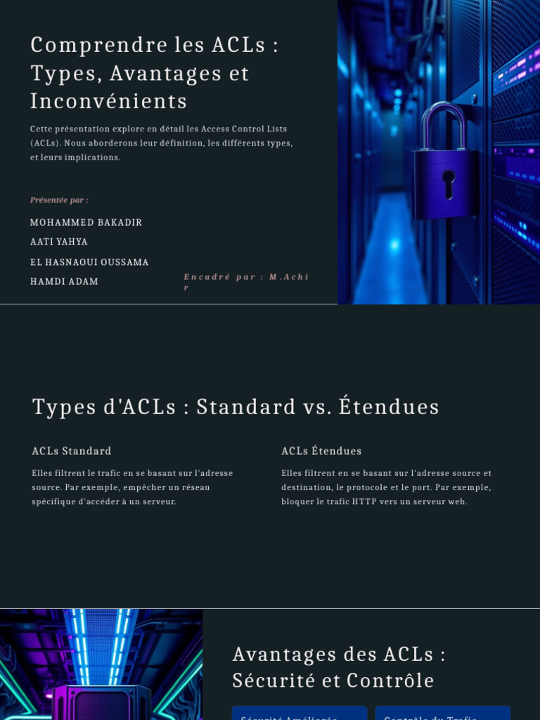 Comprendre Les ACLs Types Avantages Et Inconvenients.pptx | PDF