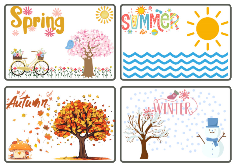 Four Seasonsofthe Year Winter Spring Summerand Fall | PDF