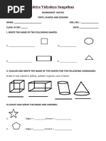 Grade R Shapes | PDF | Elementary Geometry | Mathematics