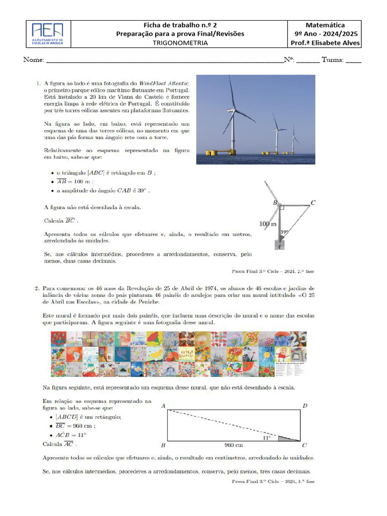 FT2 Trigonometria | PDF