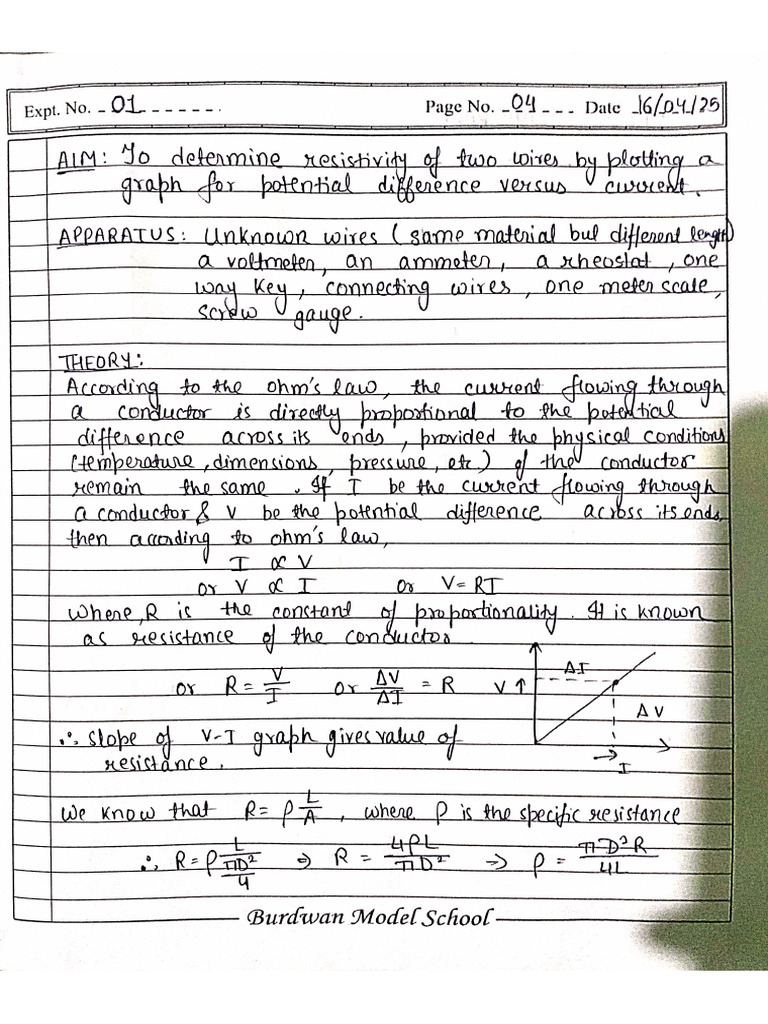 Physics Practical 1 | PDF