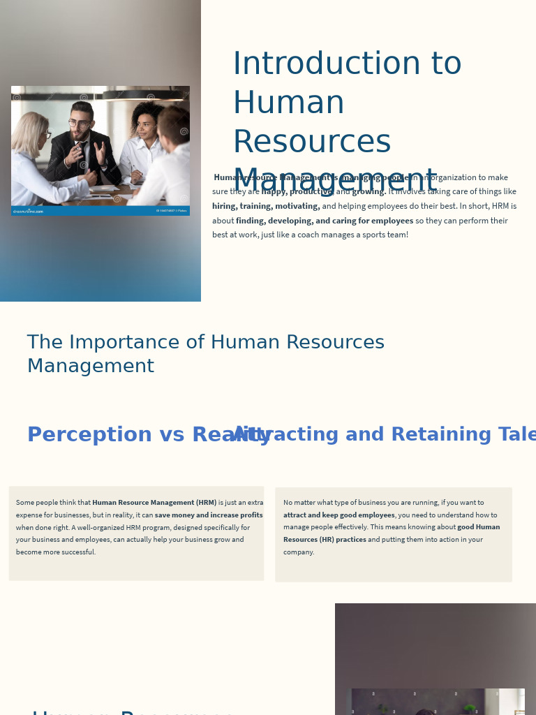 Human Resources Management Overview | PDF | Cost Of Living | Recruitment