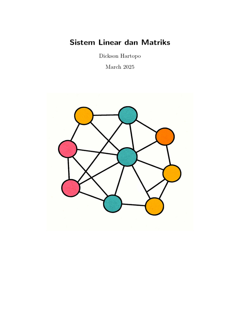Masterclass Sistem Linear Dan Matriks | PDF