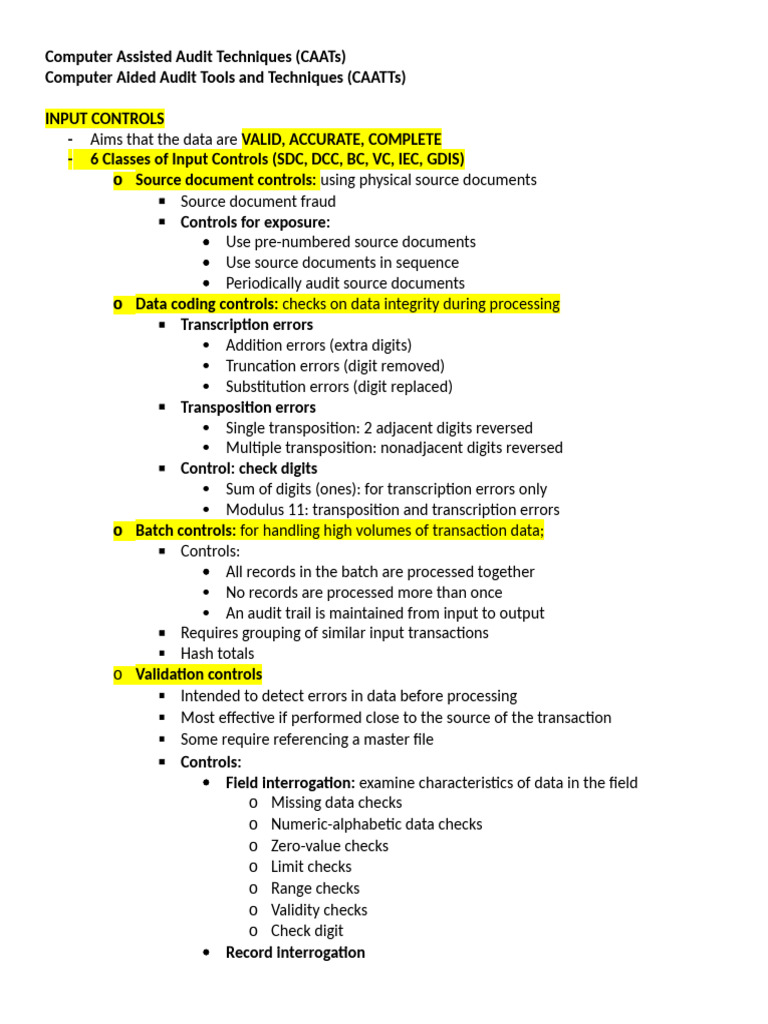 IT Auditing James Hall Chapter 7 Notes | PDF | Audit | Computing