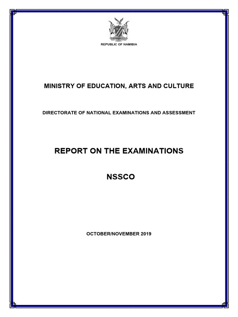 NSSCO Examiners Report 2019 | PDF | Debits And Credits | Depreciation