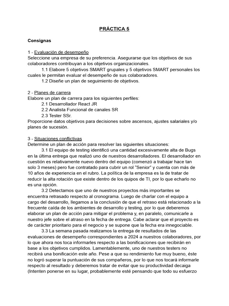 Unidad 5 - Práctica | PDF | Pruebas de software | Scrum (desarrollo de software)