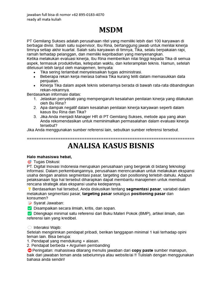 Soal Sesi 6 | PDF