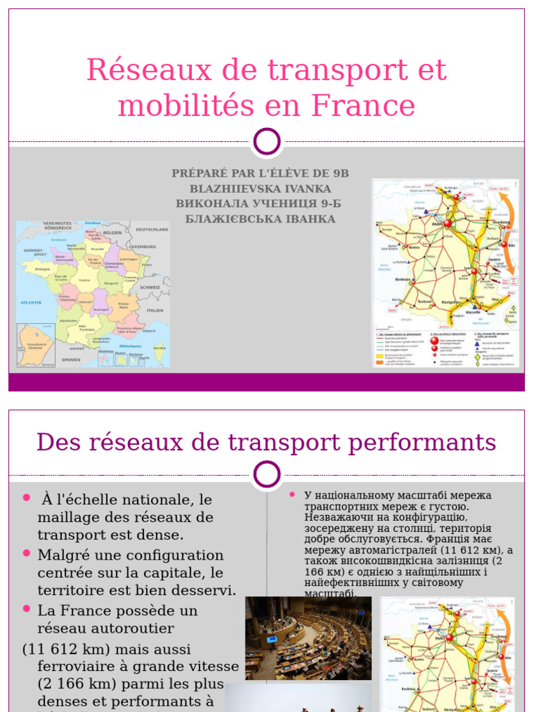 Réseaux de transport et mobilités en France | PDF