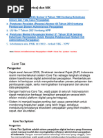 Buku Manual Coretax 2024 - Perubahan Data Wajib Pajak | PDF