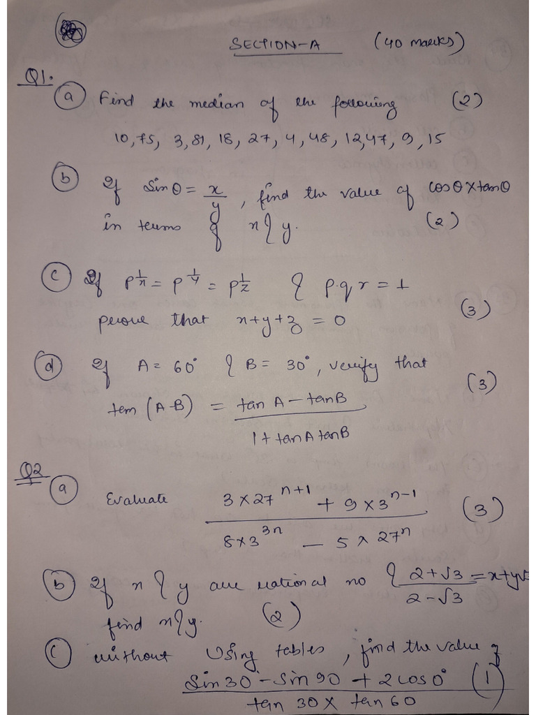 Vivaan Maths 9 | PDF