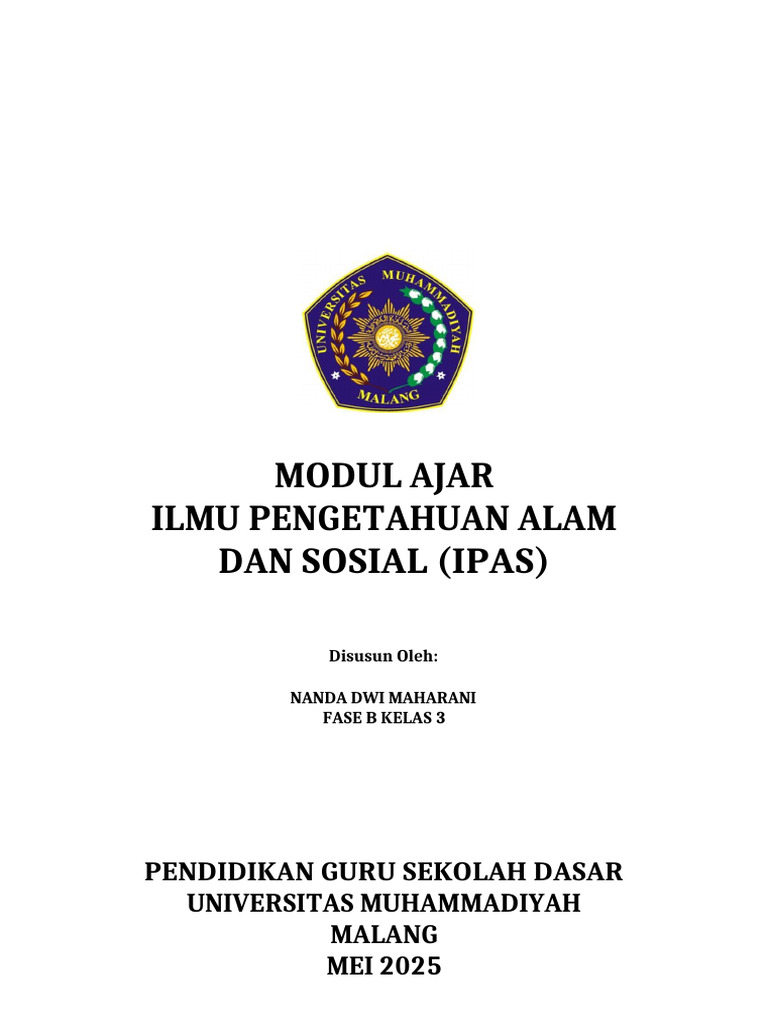 Modul Ajar IPAS Kelas 4 SD 2025 | PDF