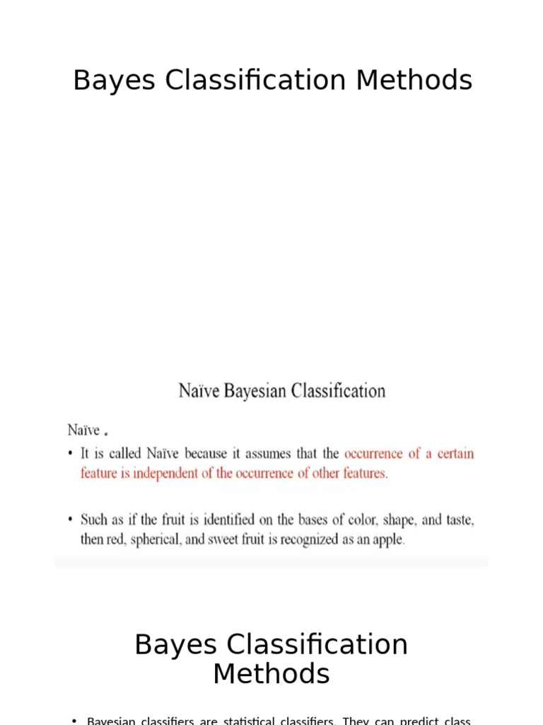 Bayes Classification | PDF