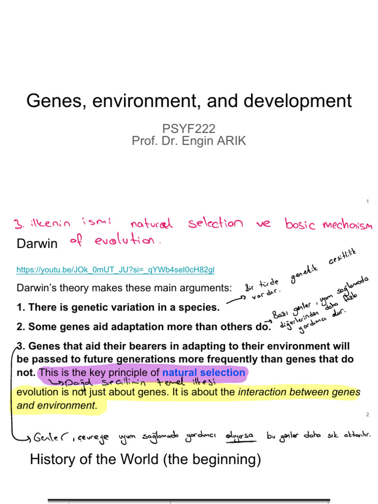 Week3-Genes, Environment, and Development | PDF