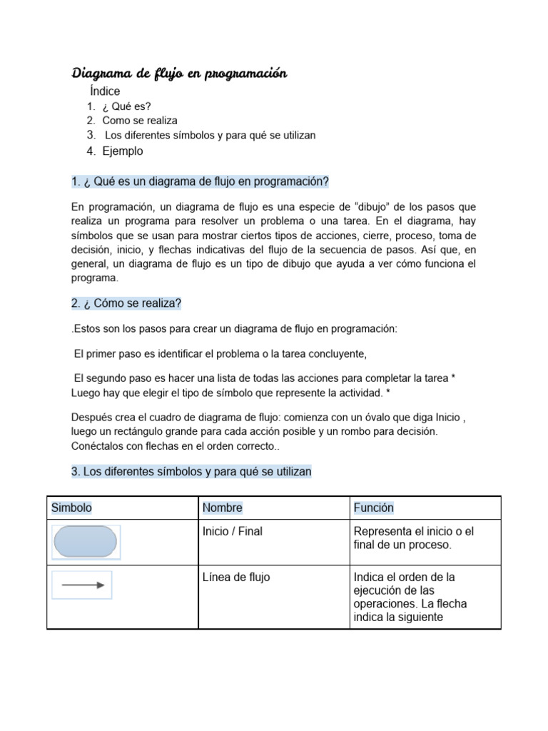 Diagrama de flujo en programación: guía práctica | PDF | Informática ...