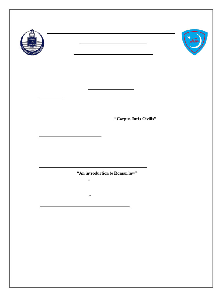 RmnLegSys;LegSys;LL.B2;IJT | PDF | Roman Law | Common Law