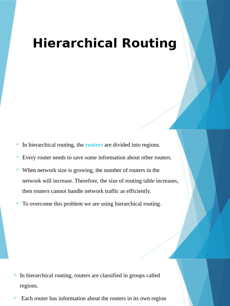 Hierarchical Routing | PDF