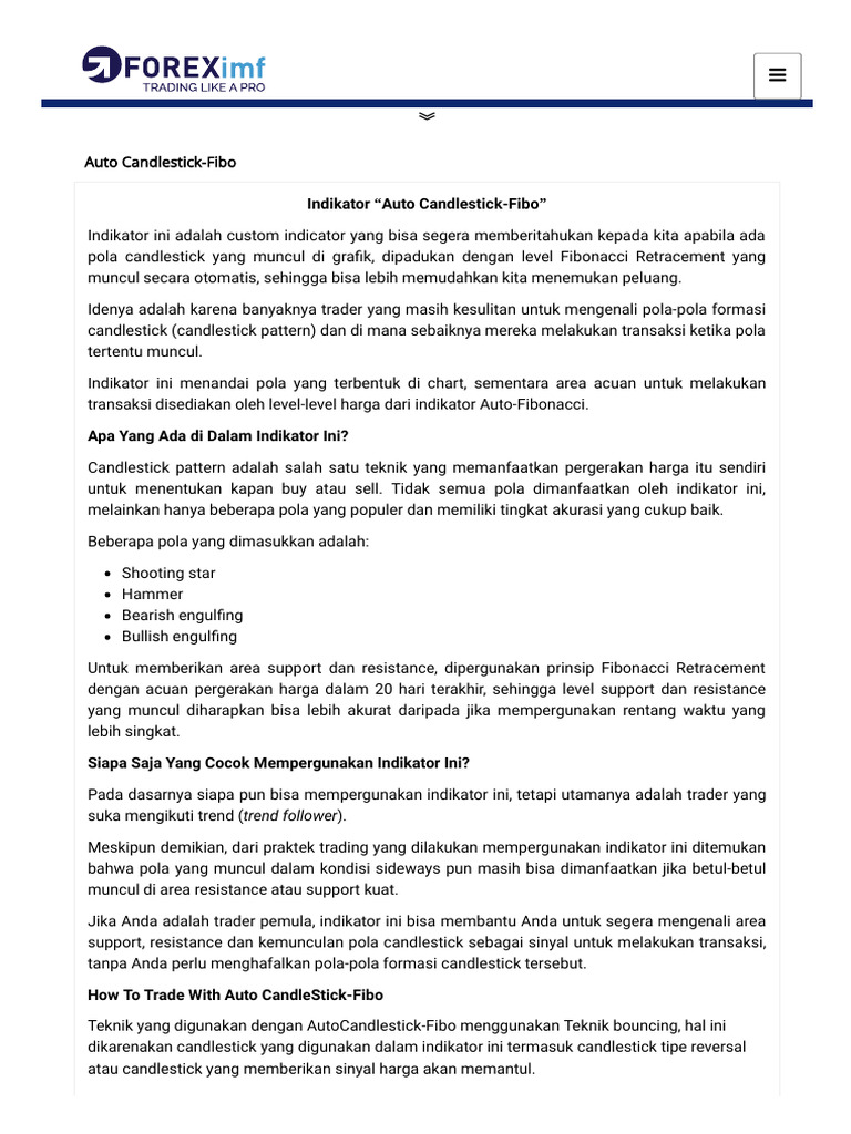 Auto Candlestick-Fibo | PDF