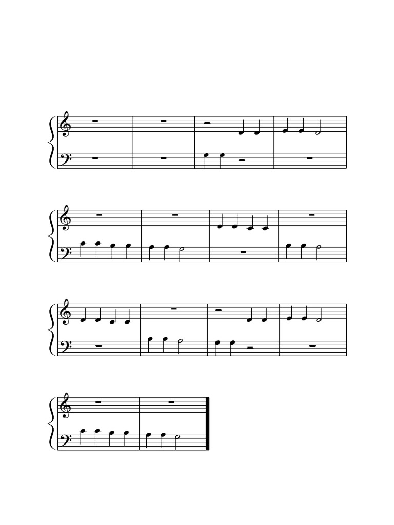 Twinkle Twinkle Piano Sheet Music | PDF