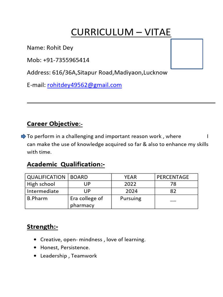 CV Output | PDF