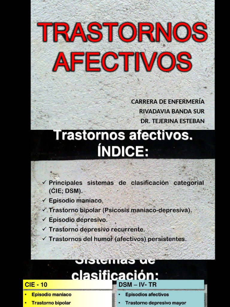 Trast Afectivos | PDF