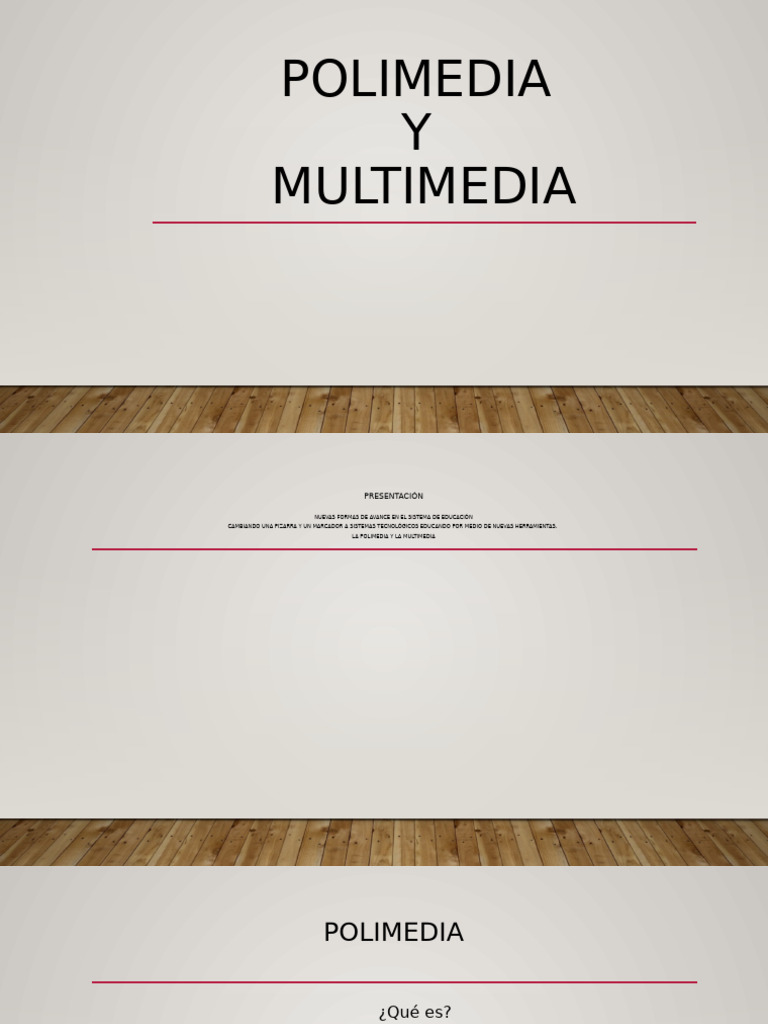 Polimedia y Multimedia | PDF