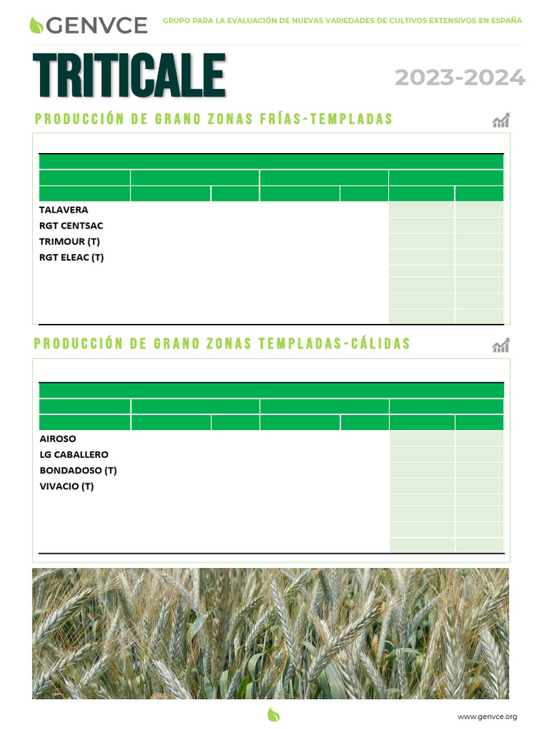 Fichas Triticales 2023 24 | PDF