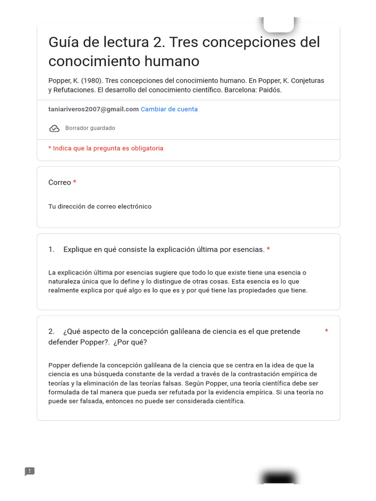 Guía de Lectura 2. Tania POPPER | PDF | Karl Popper | Teoría