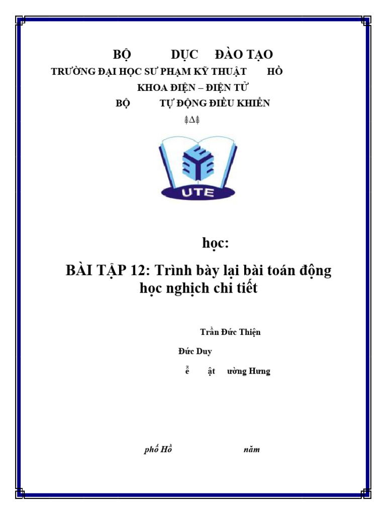 BT12 Lê Đức Duy - Nguyễn Nhật Trường Hưng | PDF