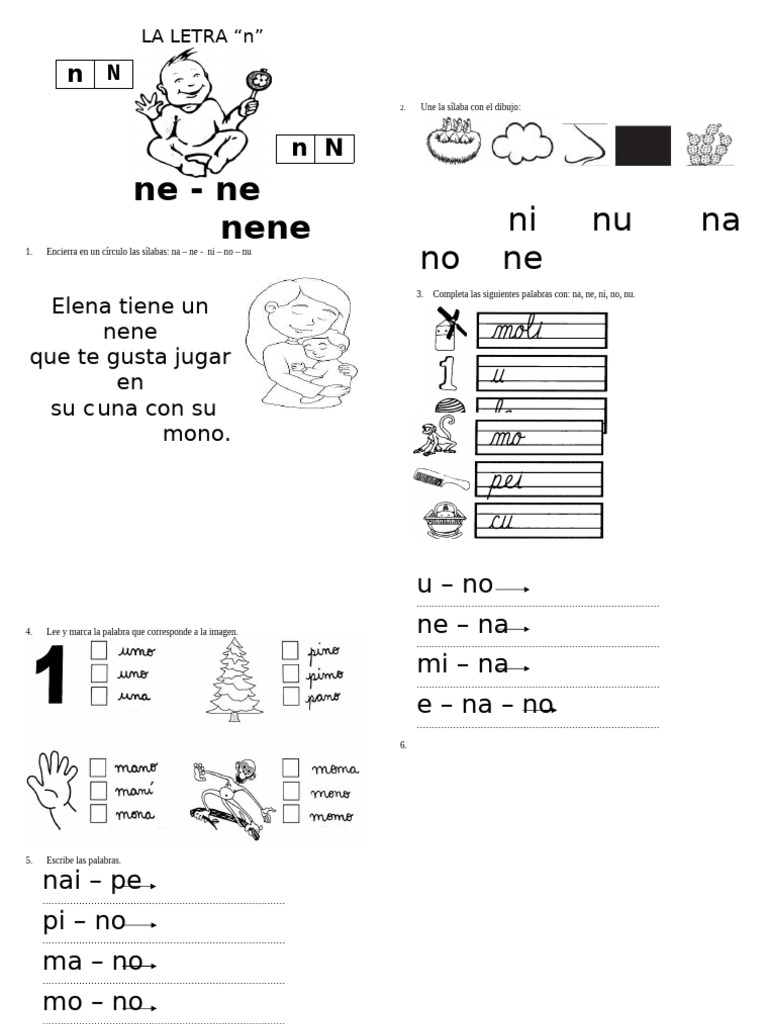 Letra N - Nene - I Bim - Abril | PDF